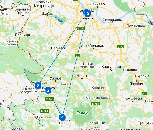 Zapadna Srbija Mokra Gora Zlatibor Uvac