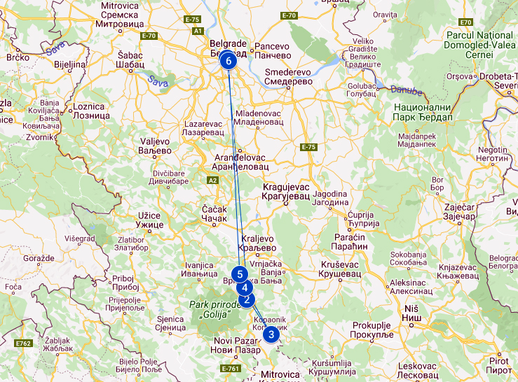 Kopaonik and rafting on the river Ibar