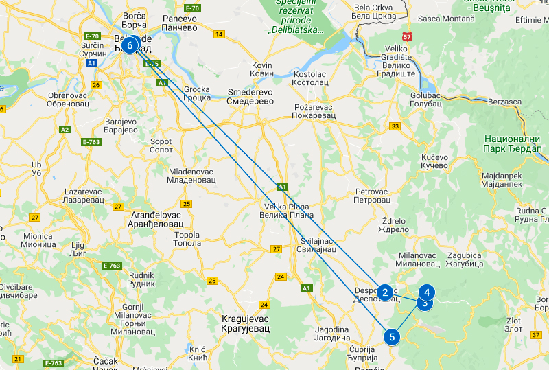 Manasija Monastery Resava Cave Lisine Waterfall Ravanica